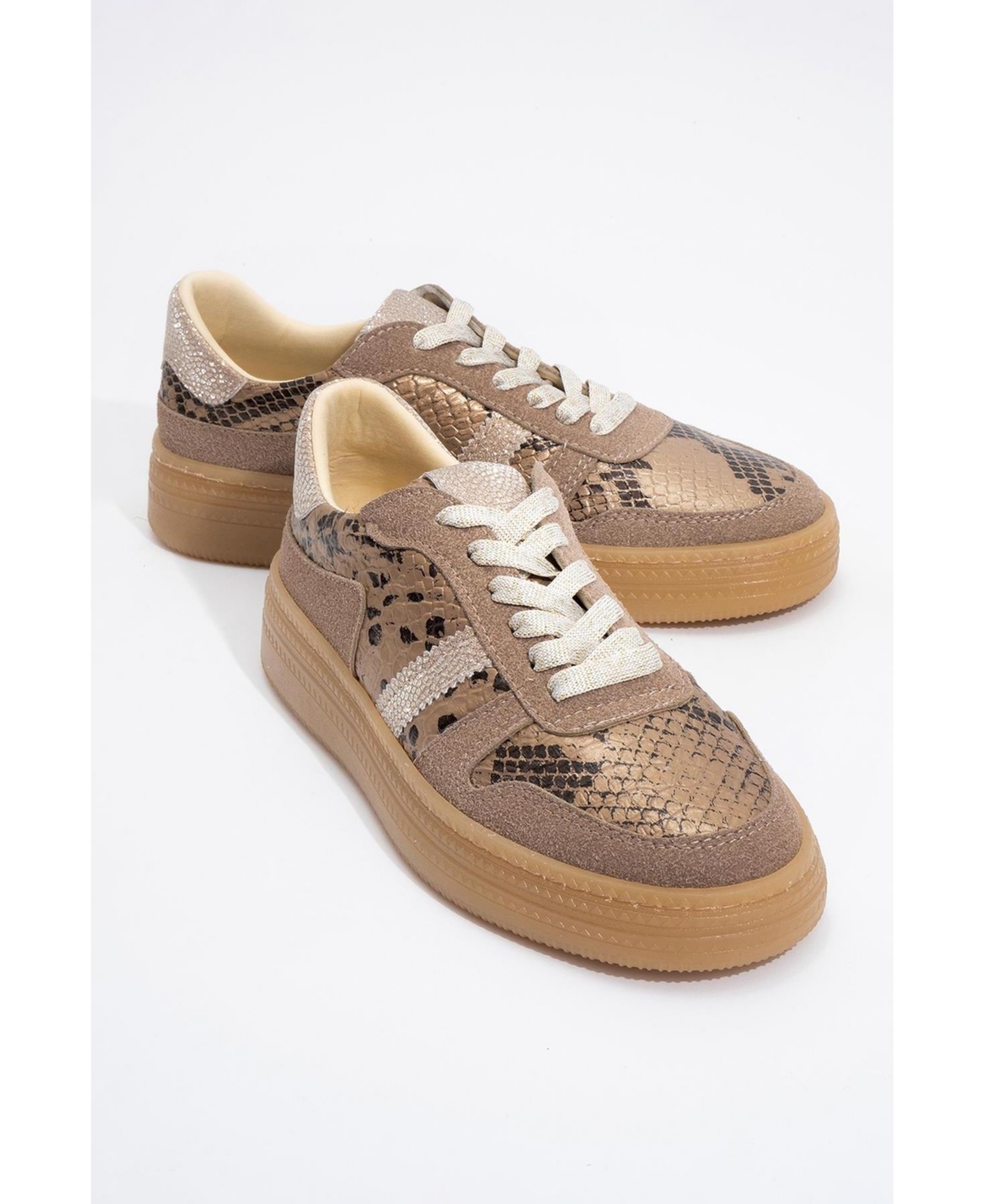 Click here for Prologue Shoes Rexie Glitter Sneakers (Women) - Go... prices