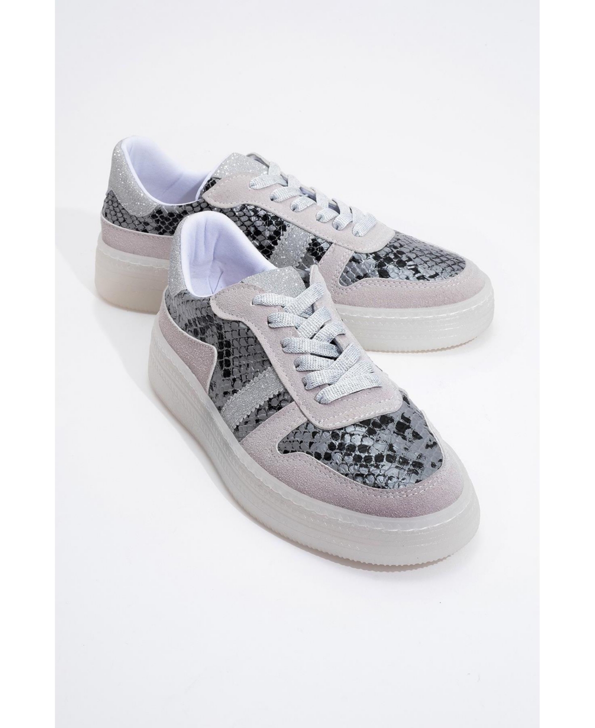 Click here for Prologue Shoes Rexie Glitter Sneakers (Women) - Si... prices