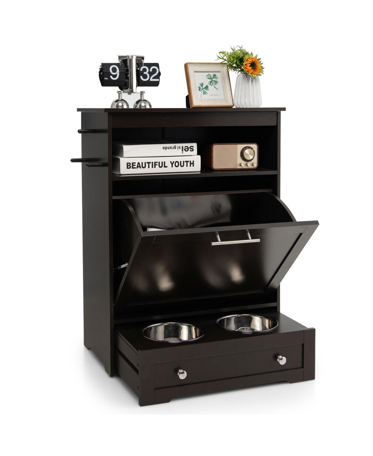 Click here for Gymax Pet Feeding Station Furniture w/ Double Pull... prices