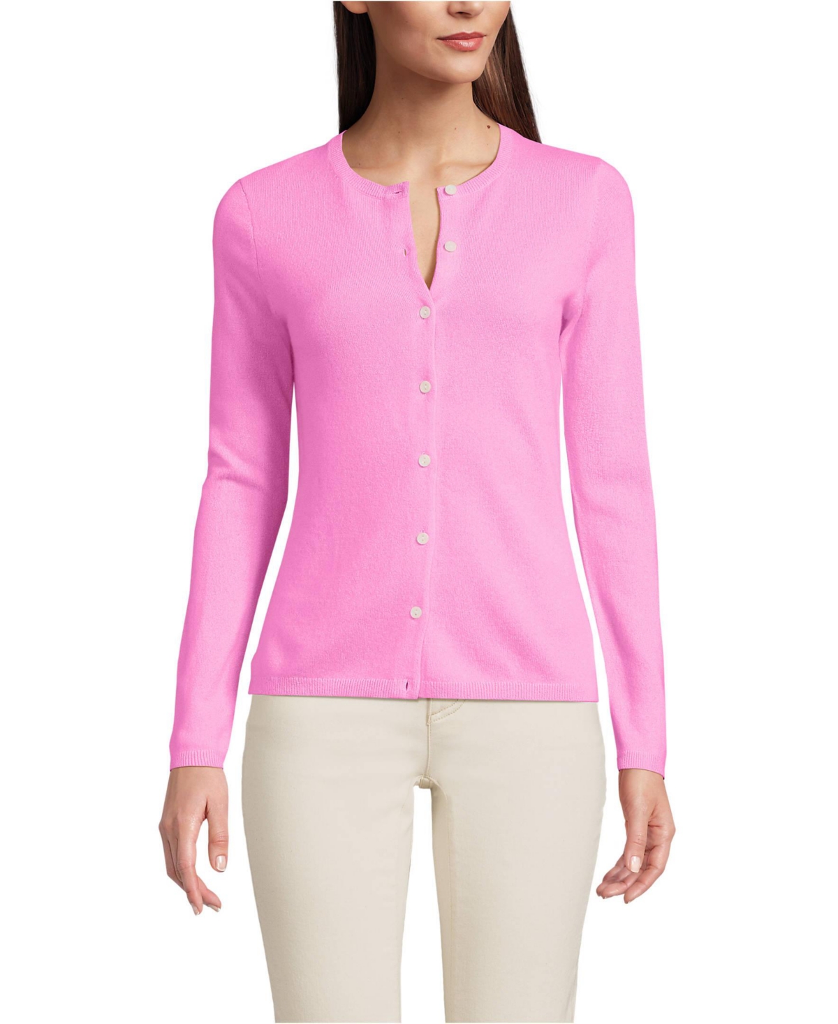 Click here for Lands End Womens Cashmere Cardigan Sweater - Aster... prices