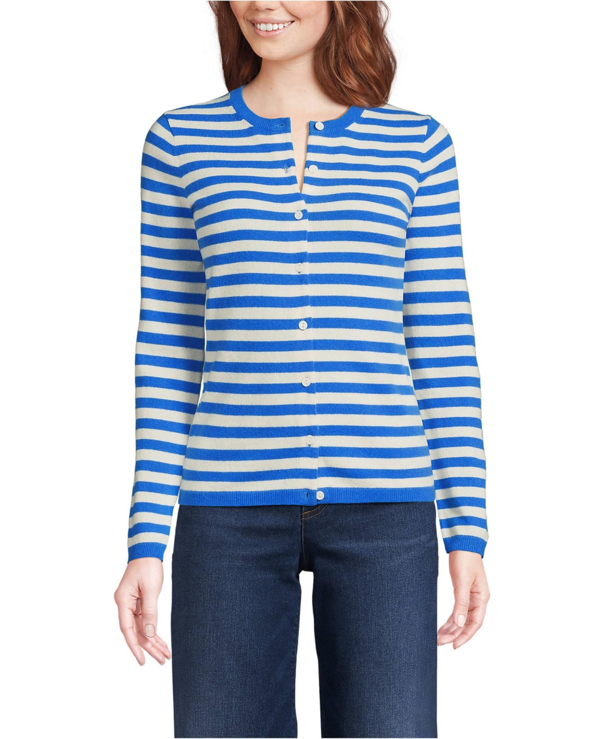 Click here for Lands End Womens Cashmere Cardigan Sweater - Muted... prices