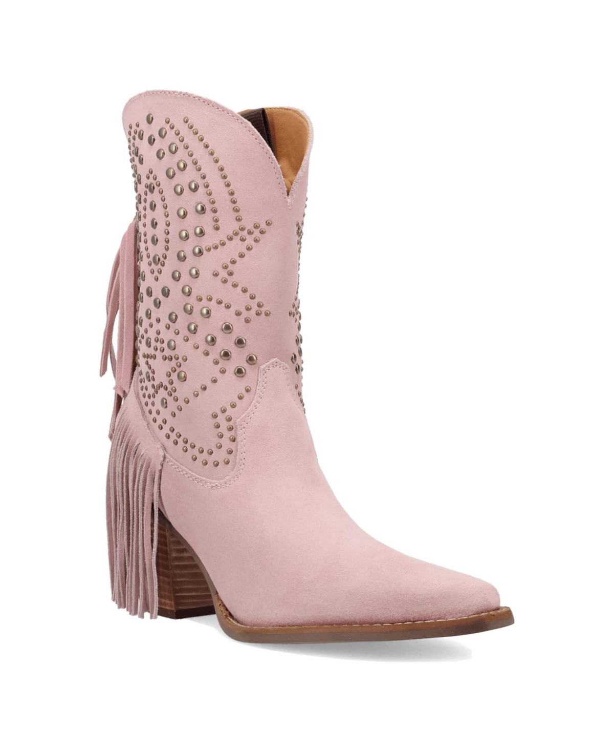 Click here for Dingo Womens Star Power Suede Leather Bootie - Pin... prices