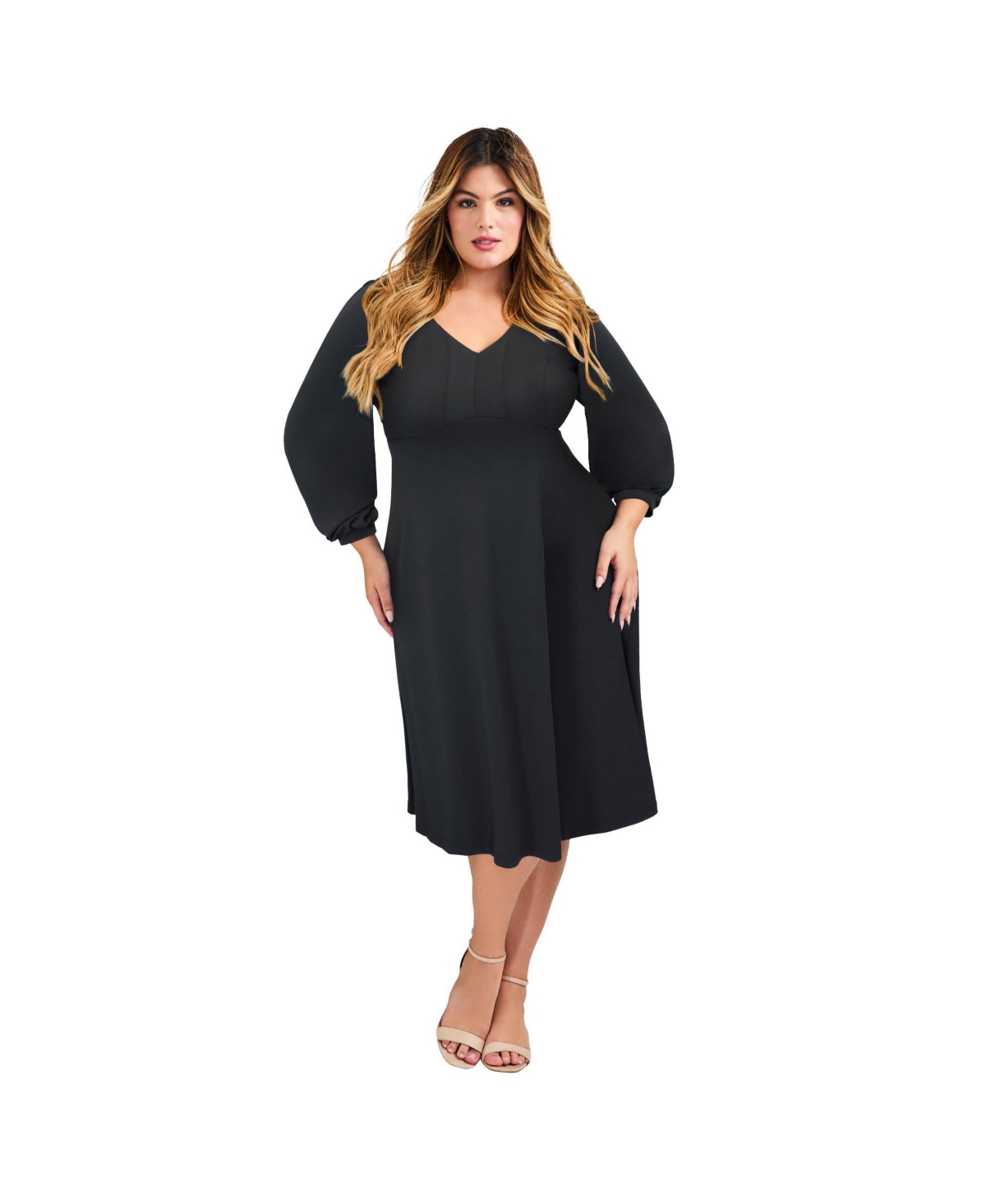Click here for Avenue Womens Plus Size Audrey Ity Dress - Black prices