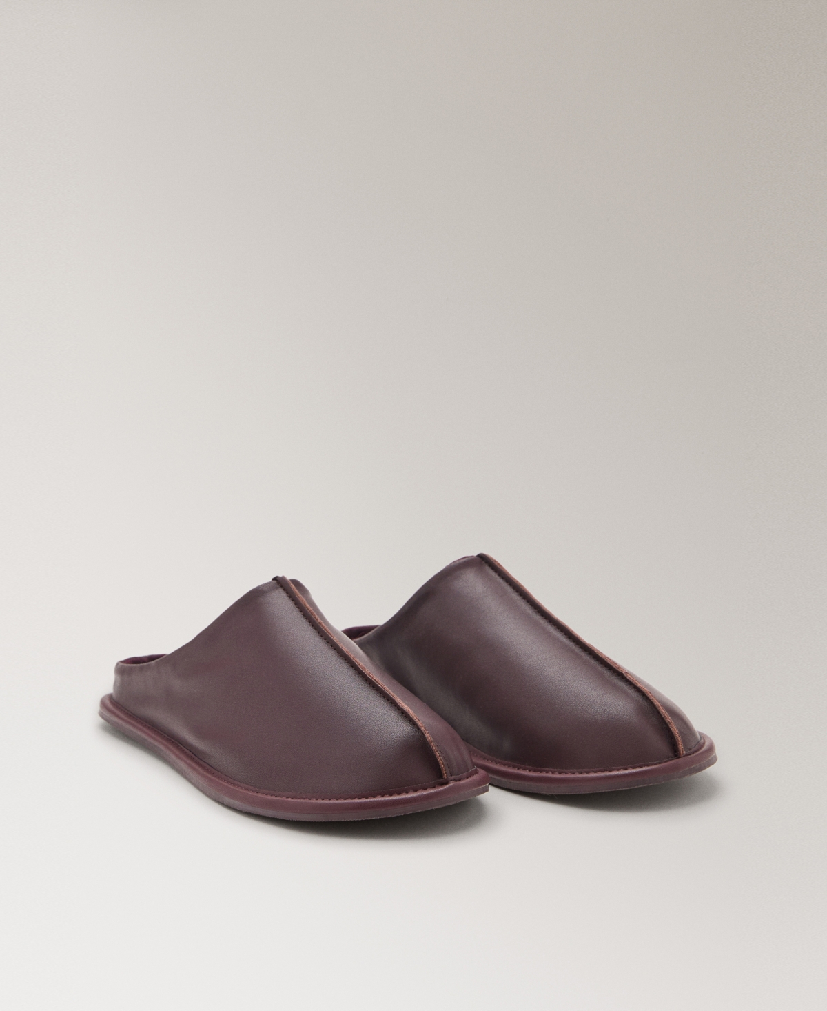 Click here for Mango Womens Seam Detail Leather Clog Shoes - Blac... prices