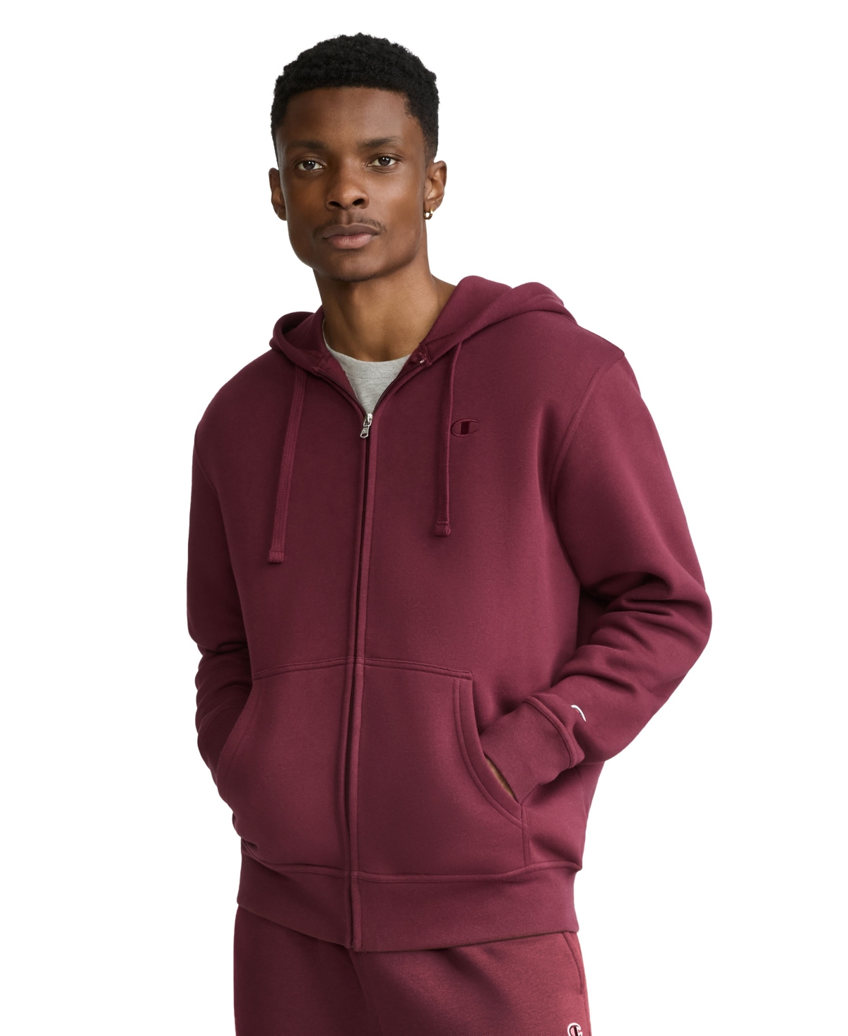 Click here for Champion Mens Powerblend Fleece Zip Hoodie - Winds... prices