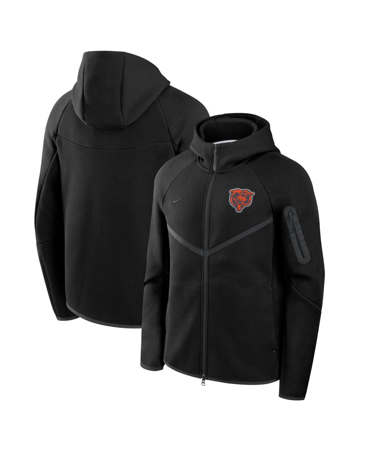 Click here for Nike Mens Black Chicago Bears Tech Fleece Full-Zip... prices