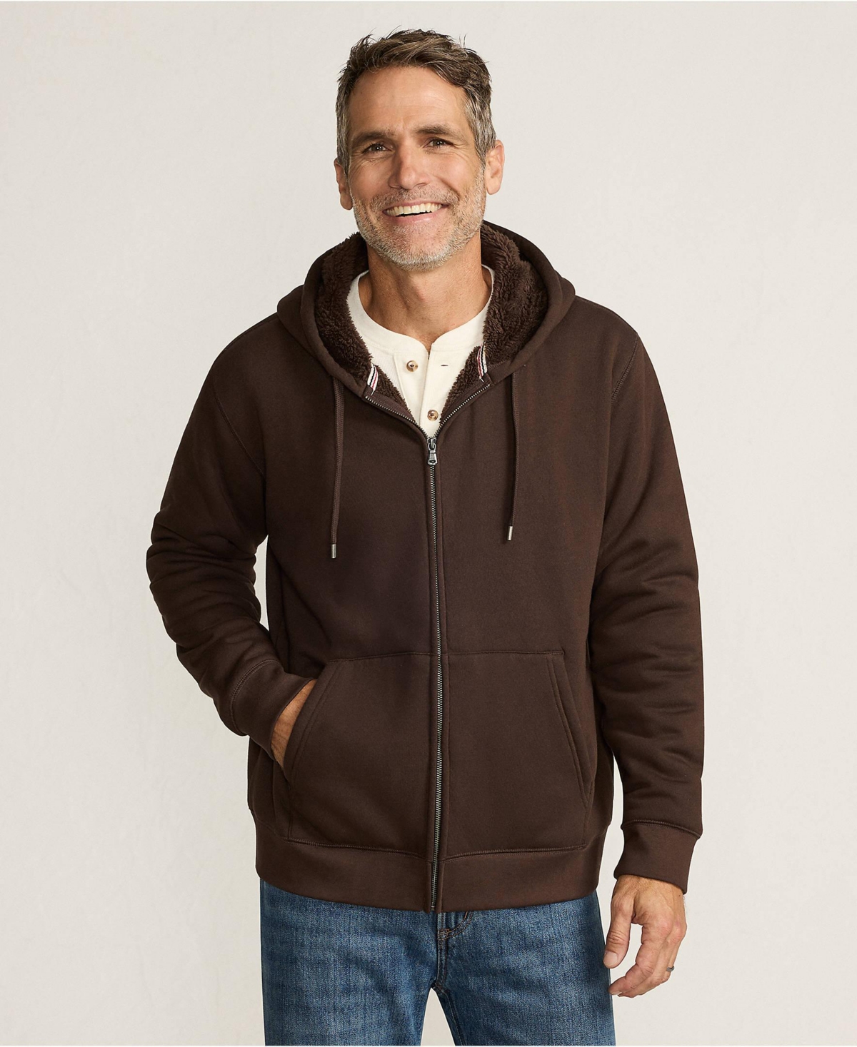 Click here for Lands End Mens Serious Sweats Full Zip High Pile F... prices