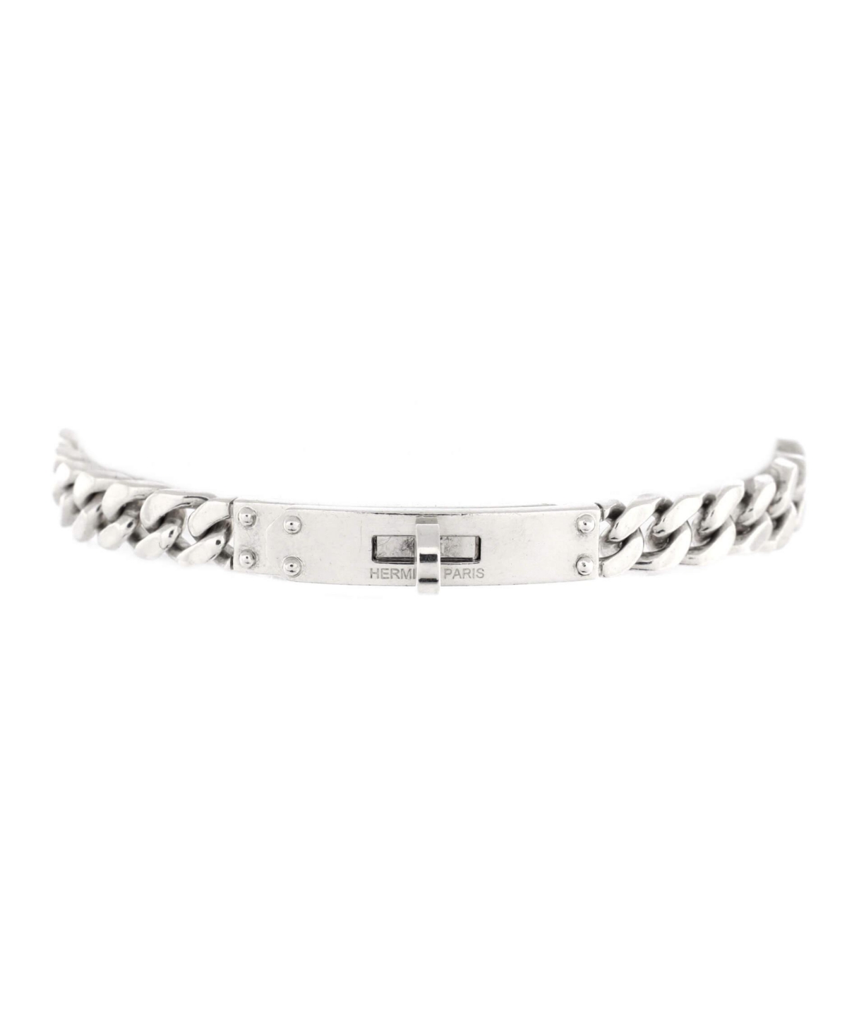 Click here for Pre-Owned Hermes Kelly Gourmette Bracelet - Sterli... prices
