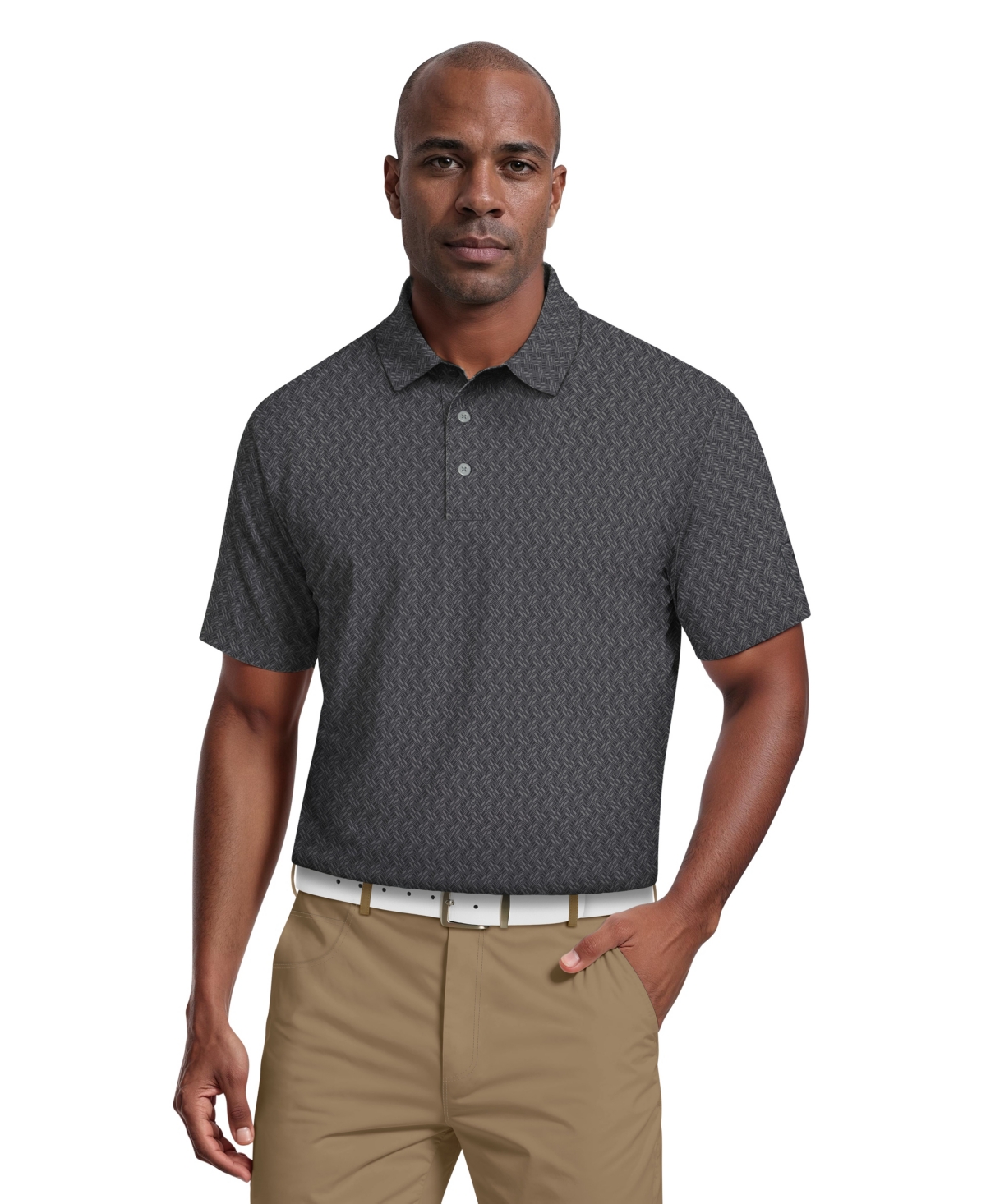 Click here for Pga Tour Mens All-Over Micro Jacquard Short-Sleeve... prices