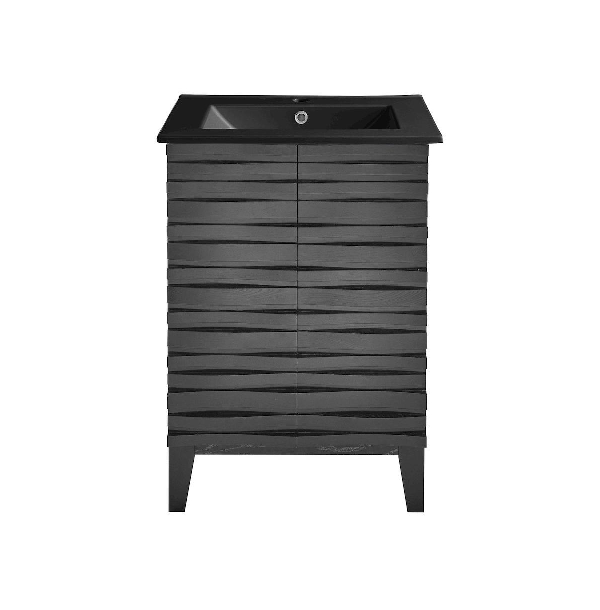 Click here for Swiss Madison Cascade 24 in. Black Oak Bathroom Va... prices
