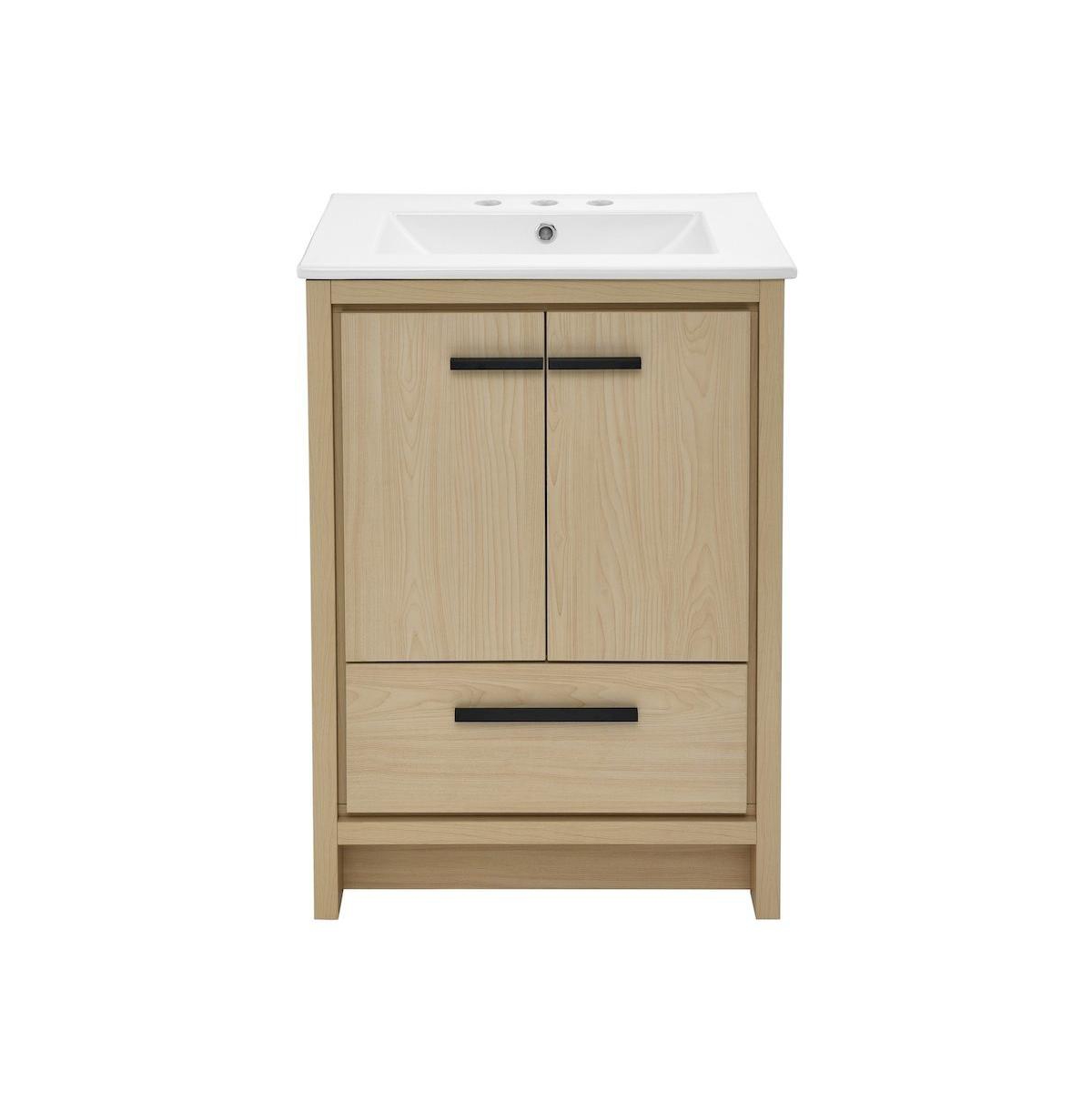 Click here for Swiss Madison Virage 24 in. Brown Oak Bathroom Van... prices