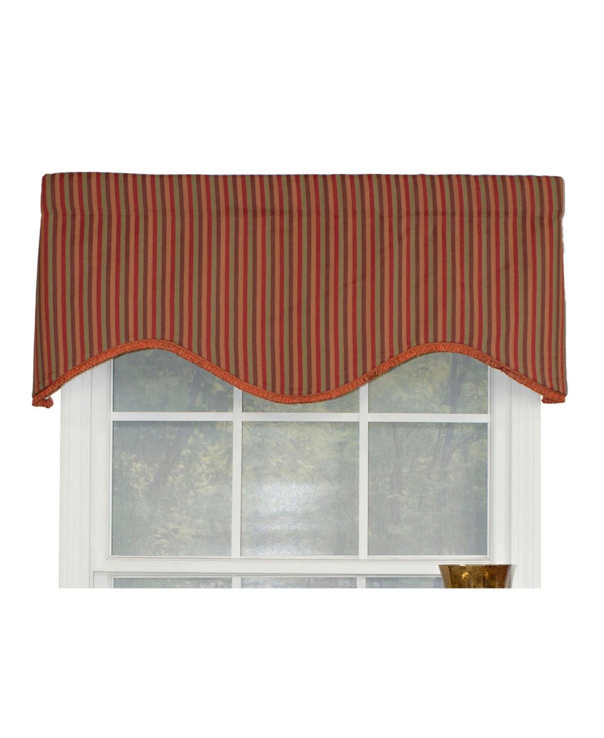 Click here for Rlf Home Olivia Stripe Trimmed Cornice 100 Cotton... prices