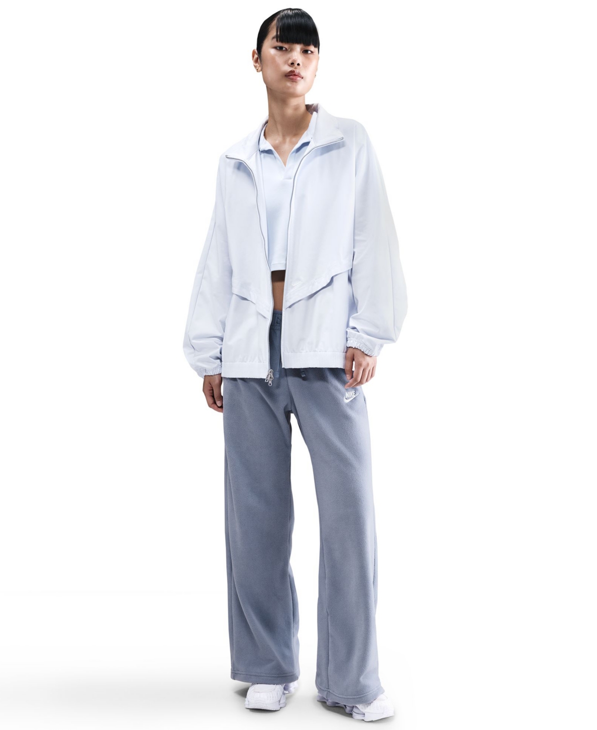 Click here for Nike Womens Sportswear Club Mid-Rise Wide-Leg Pant... prices