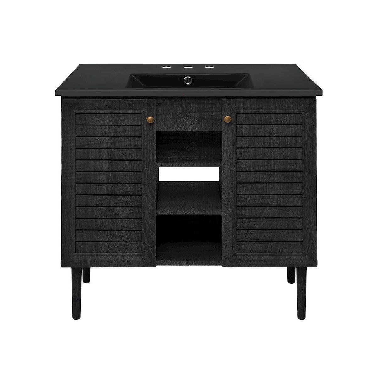 Click here for 36" Freestanding Bathroom Vanity in Black Oak... prices