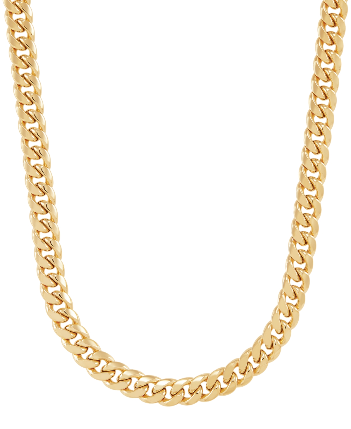 Click here for Italian Gold Mens Cuban Chain Necklace in 14K Yell... prices