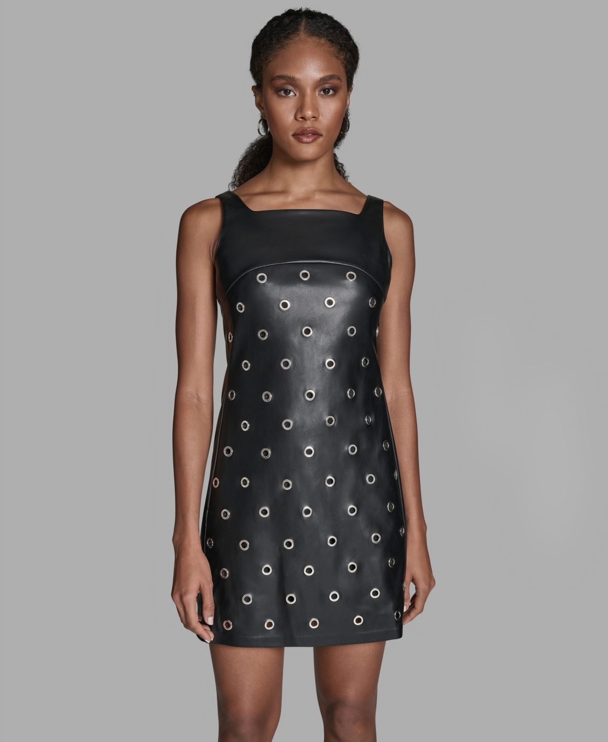 Click here for Bcbg Womens Grommet Sleeveless Mini Dress - Black prices