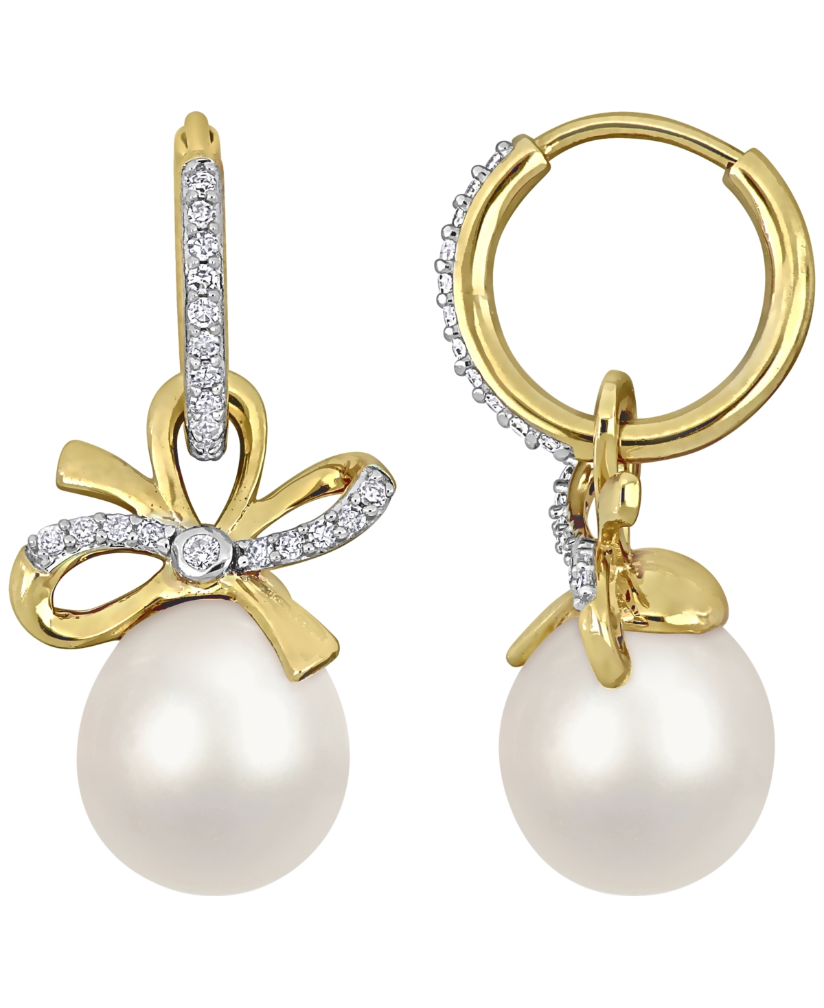Click here for Macys Cultured Freshwater Pearl (9-10mm) & White S... prices