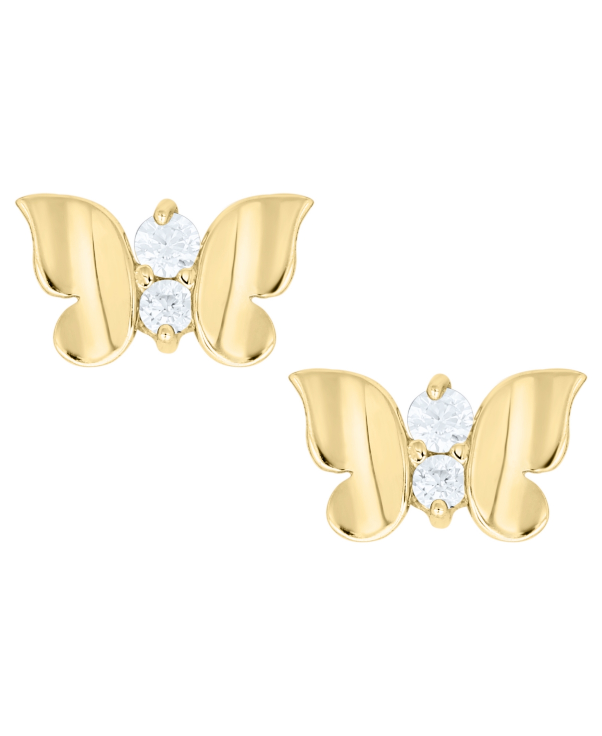 Click here for Macys Cubic Zirconia Butterfly Earrings in 14K Gol... prices