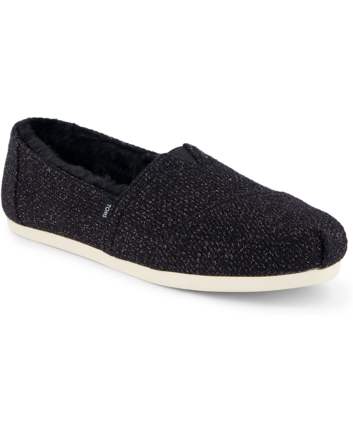 Click here for Toms Womens Alpargata Cozy Cloudbound Flats - Blac... prices