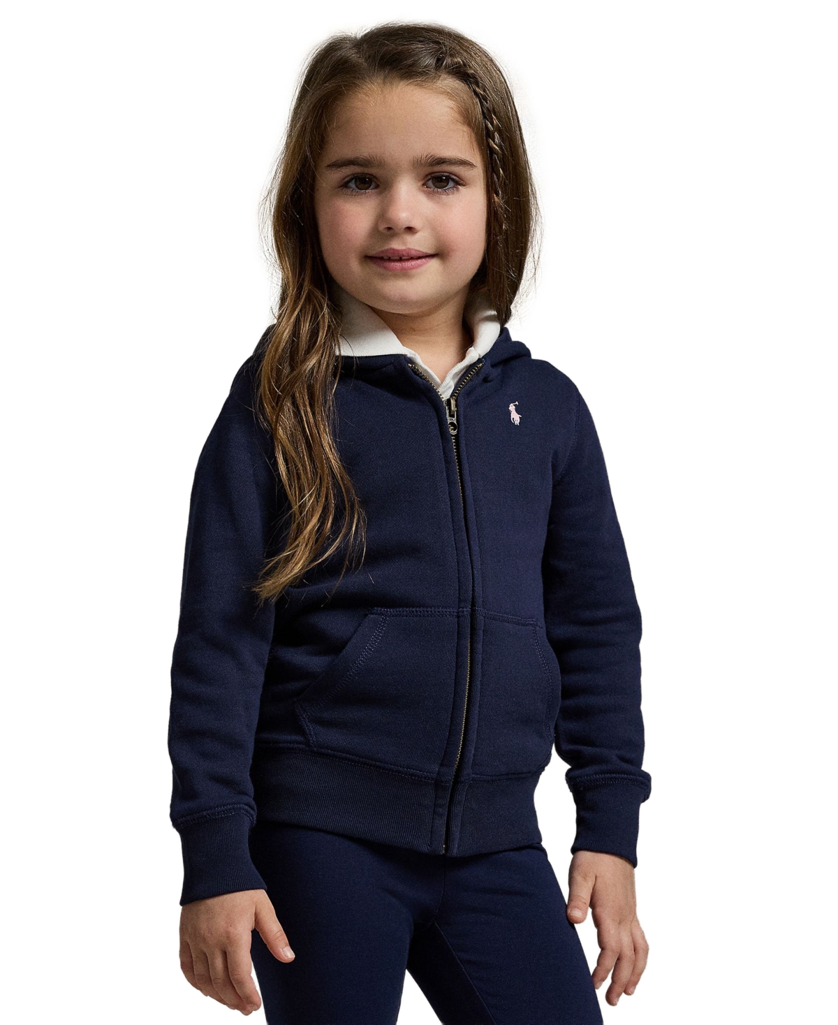 Click here for Toddler and Little Girls French Terry Full-Zip Hoo... prices