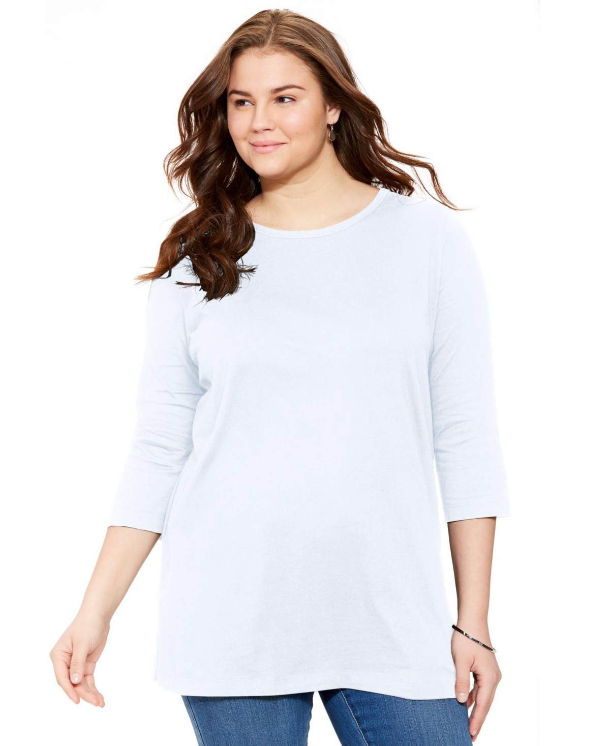 Click here for Woman Within Womens Within Perfect Three-Quarter-S... prices