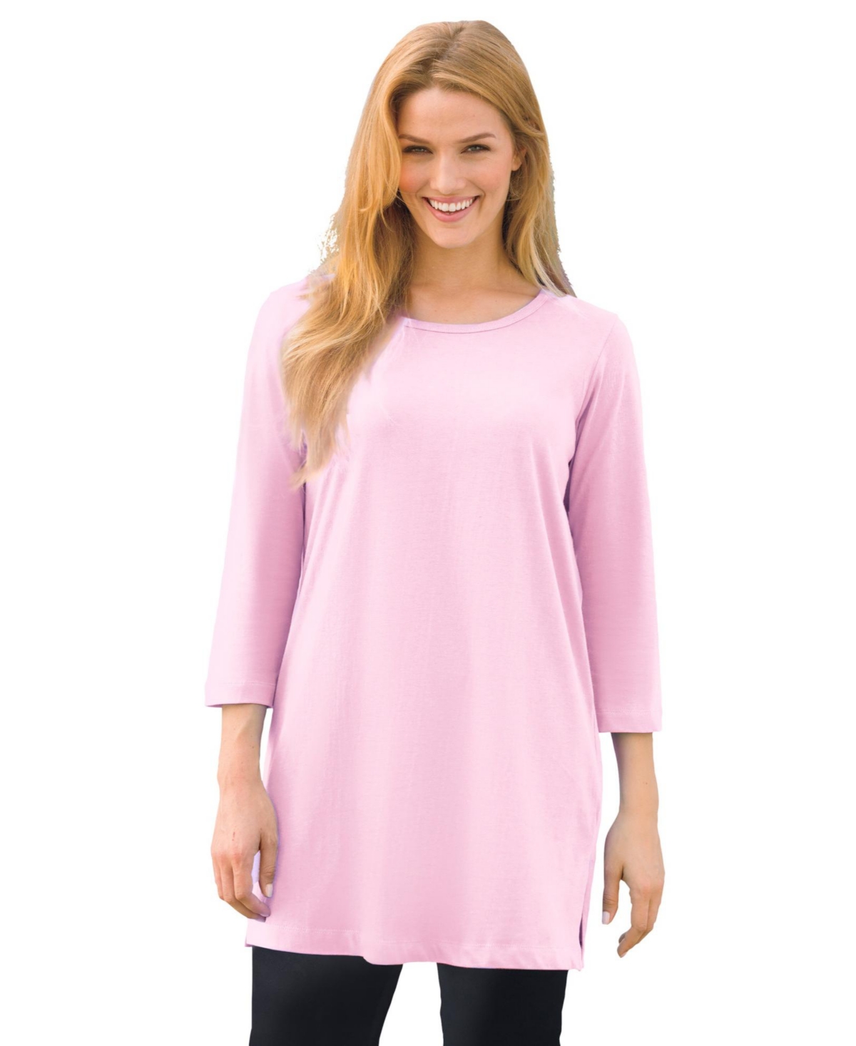 Click here for Woman Within Womens Within Perfect Three-Quarter-S... prices