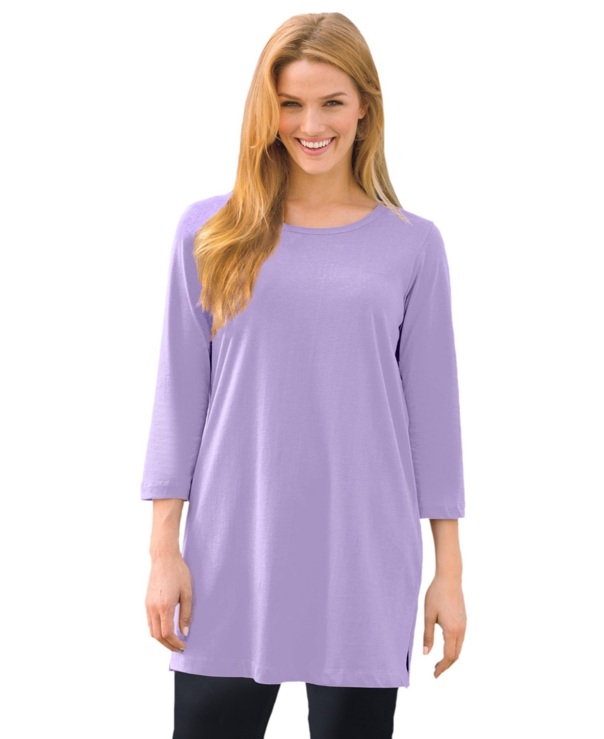 Click here for Woman Within Womens Within Perfect Three-Quarter-S... prices