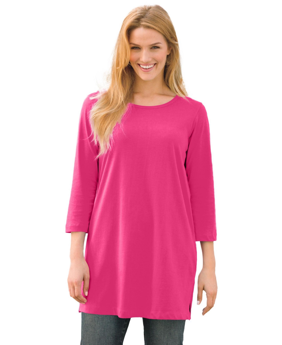 Click here for Woman Within Womens Within Perfect Three-Quarter-S... prices