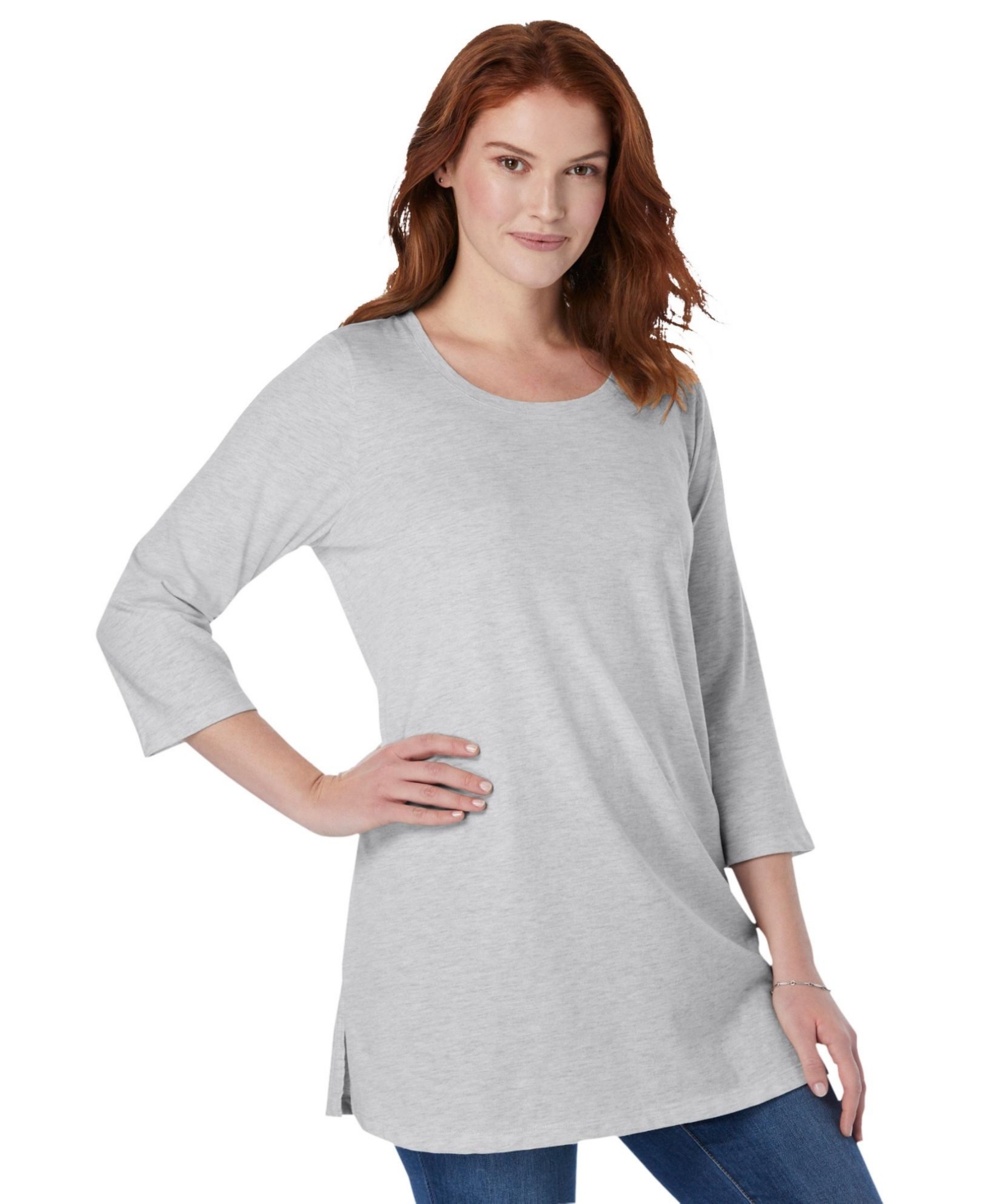 Click here for Woman Within Womens Within Perfect Three-Quarter-S... prices