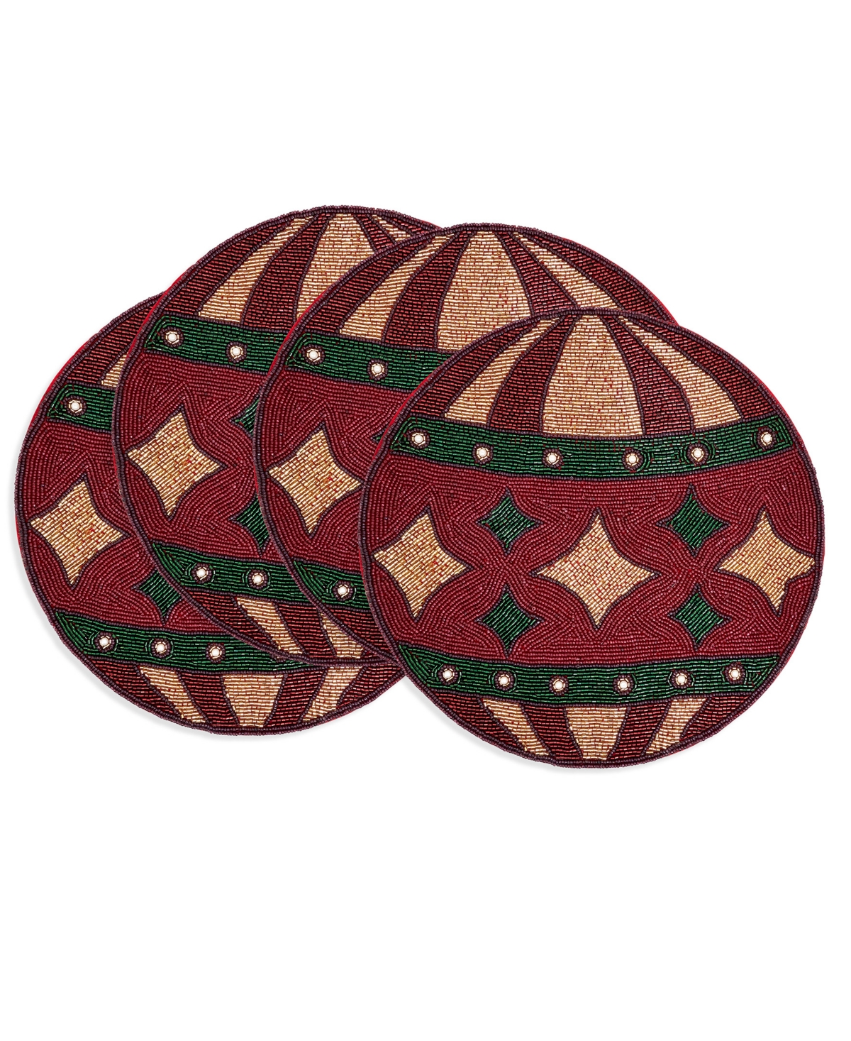 Click here for Saro Lifestyle Beaded Ornament Placemat  Set of 4... prices