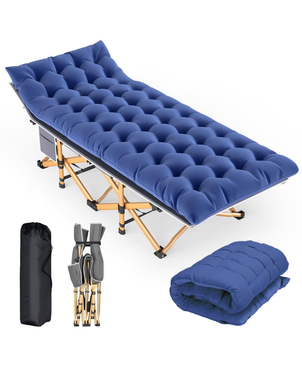 Click here for Folding Camping Cot with Removable Cotton Mattress... prices