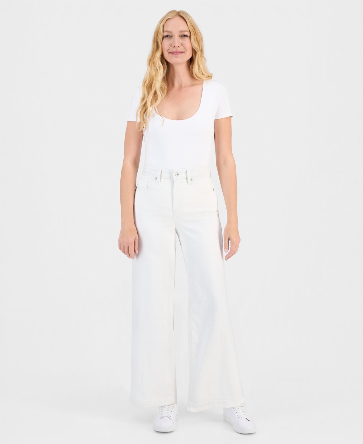 Click here for Style & Co Womens High-Rise Wide-Leg Jeans  Macys... prices