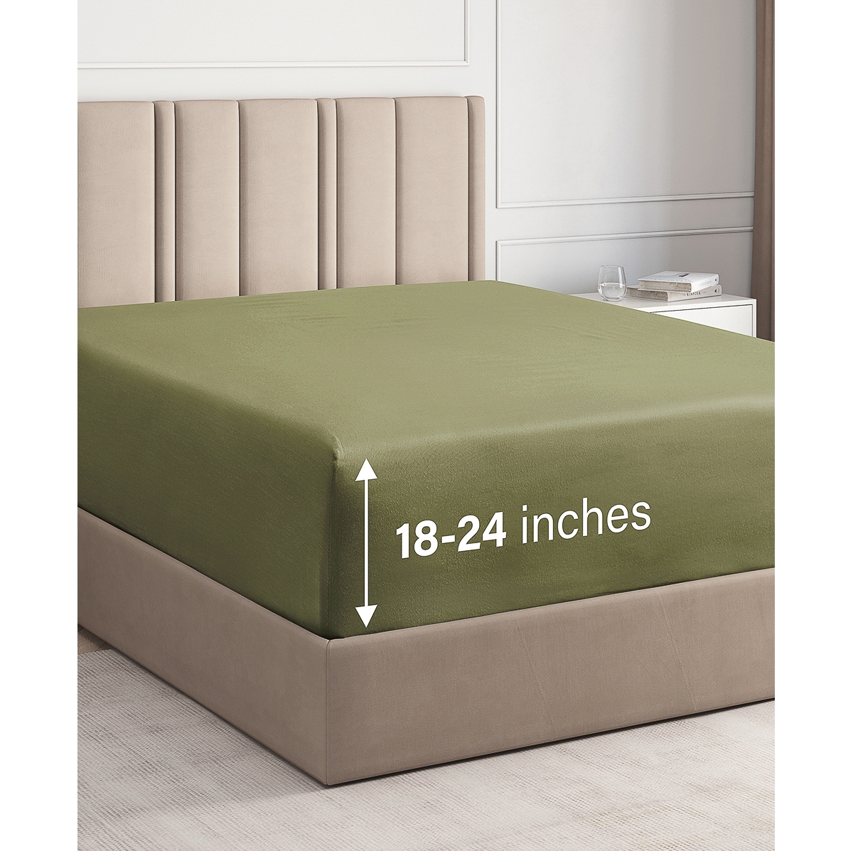 Click here for Extra Deep Pocket 18 - 24 Inch Microfiber Fitted S... prices