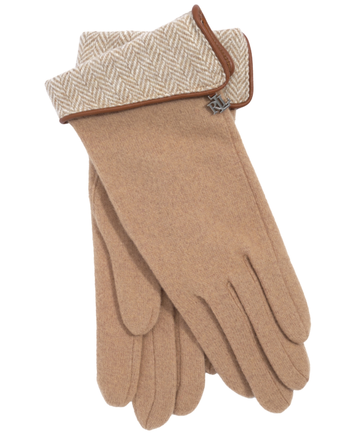Click here for Lauren Ralph Lauren Pattern Cuff Glove With Logo C... prices