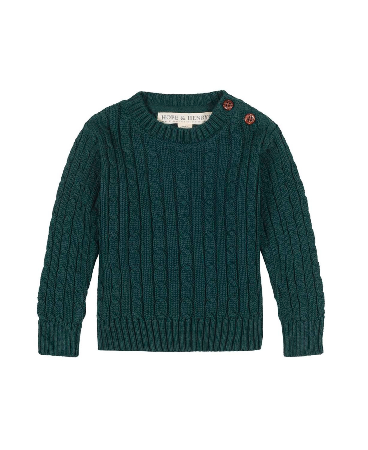 Click here for Hope & Henry Baby Boys Organic Cable Crewneck Pull... prices