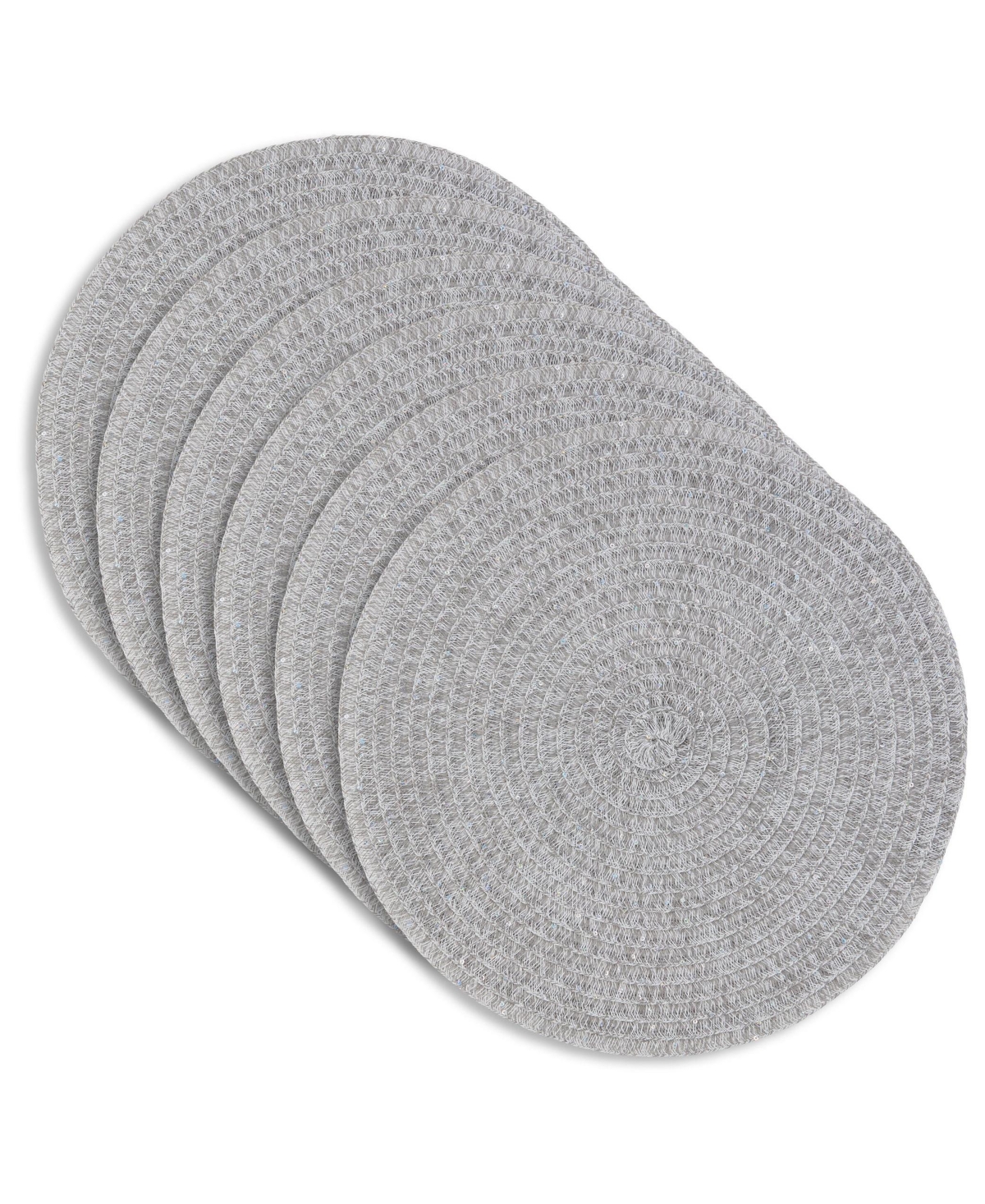 Click here for Dainty Home Starlight 15" Round Woven Placema... prices