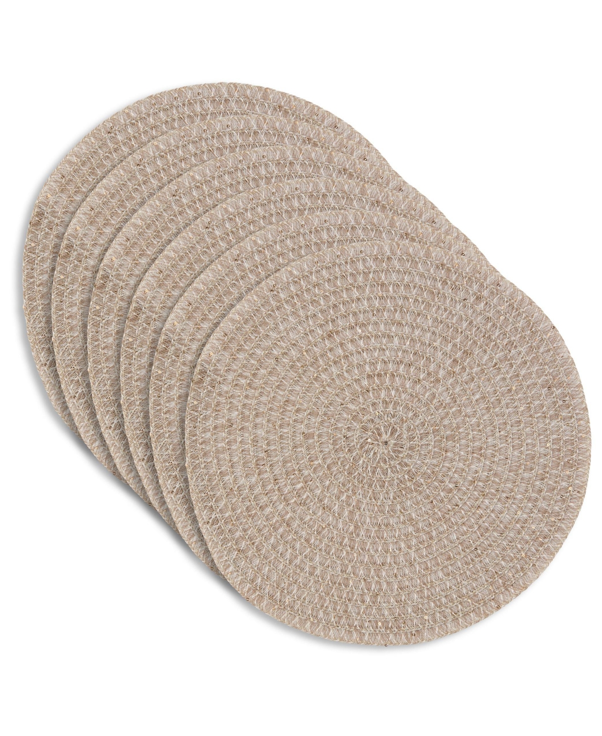 Click here for Dainty Home Starlight 15" Round Woven Placema... prices