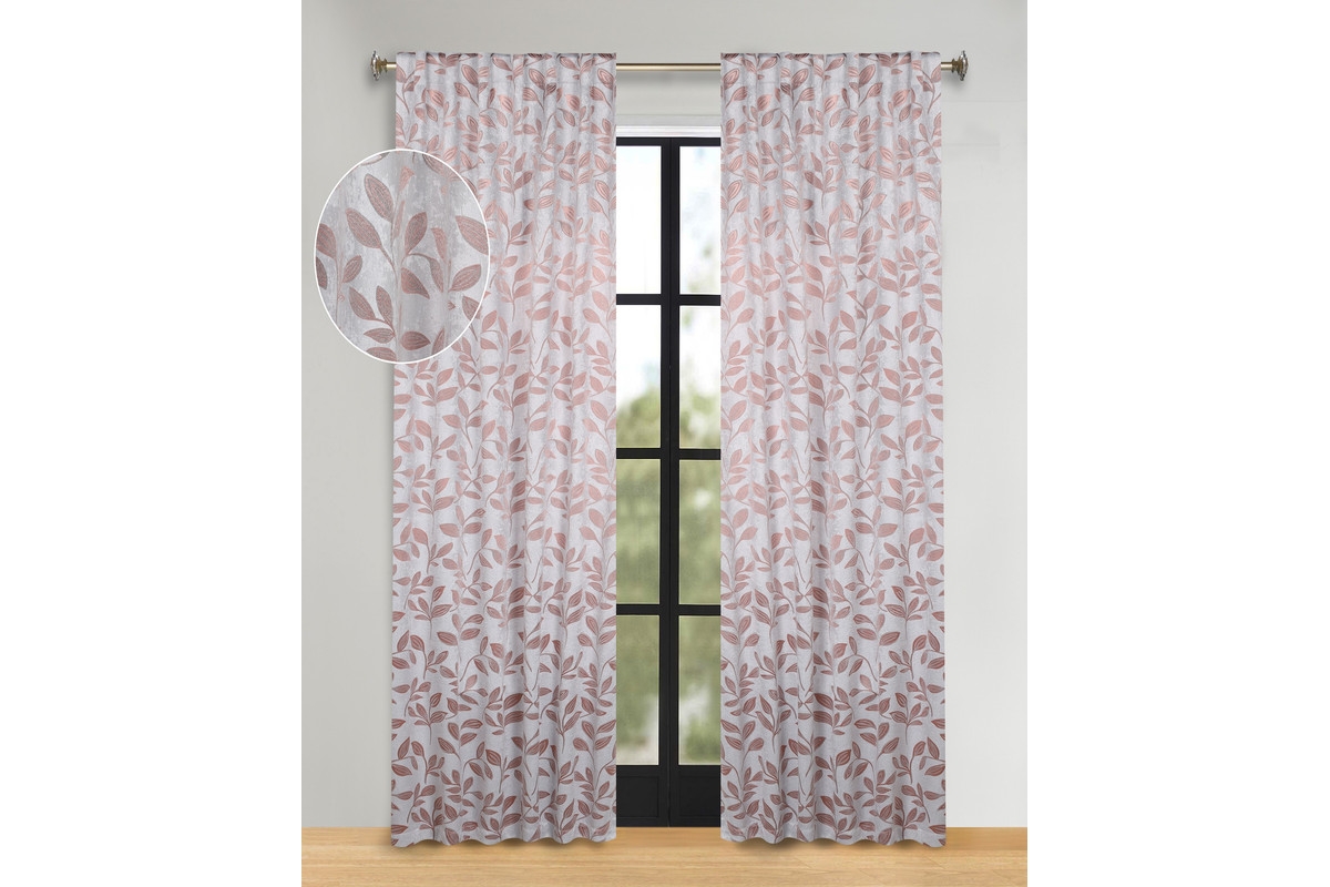 Click here for Superior Modern Leaves Room Darkening Grommet Top... prices