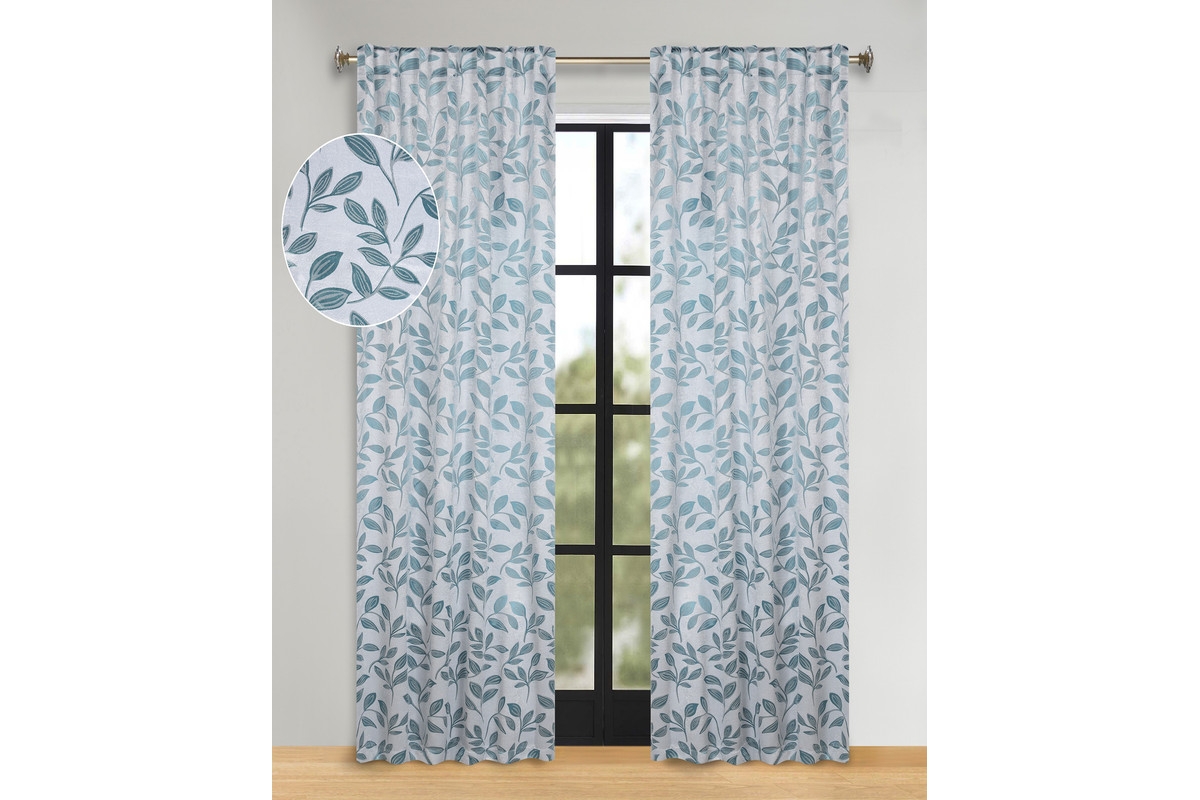 Click here for Superior Modern Leaves Room Darkening Grommet Top... prices