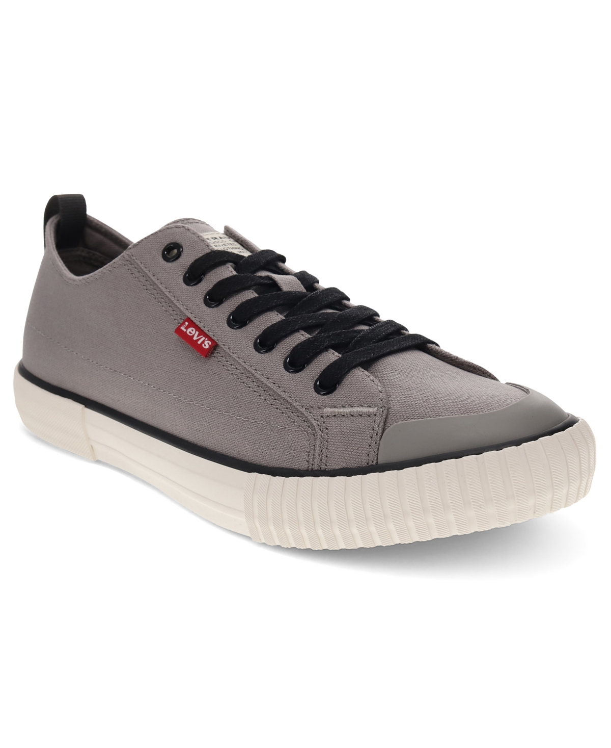 Click here for Levis Mens Anikin Round-Toe Sneakers - Steel gray prices
