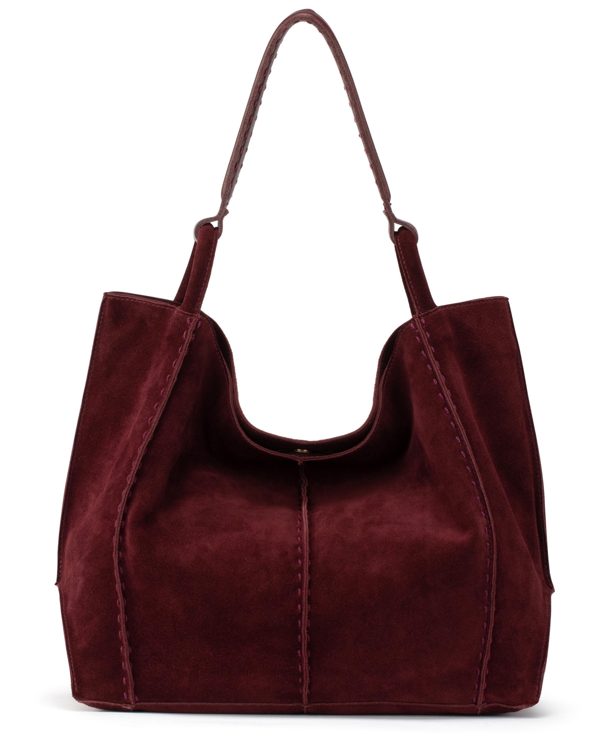 Click here for The Sak Womens Los Feliz Leather Tote Bag - Blk Ch... prices