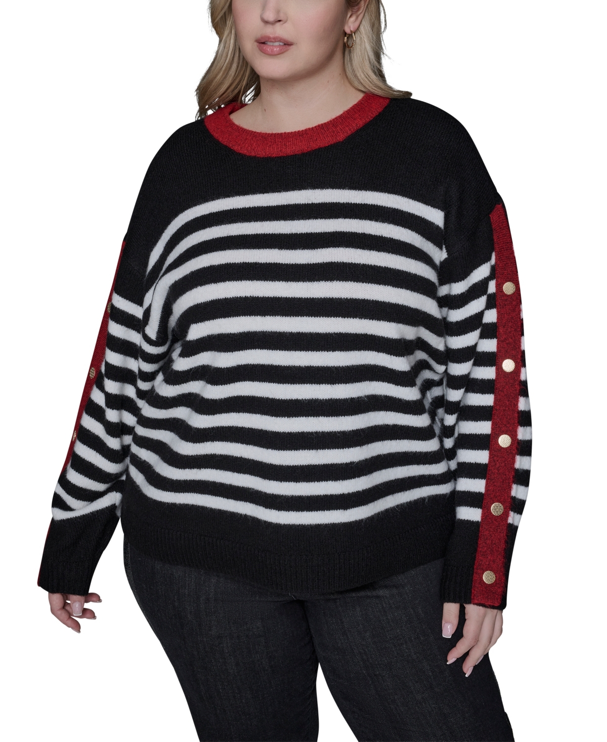 Click here for Karl Lagerfeld Paris Plus Size Crewneck Pull-On Sw... prices