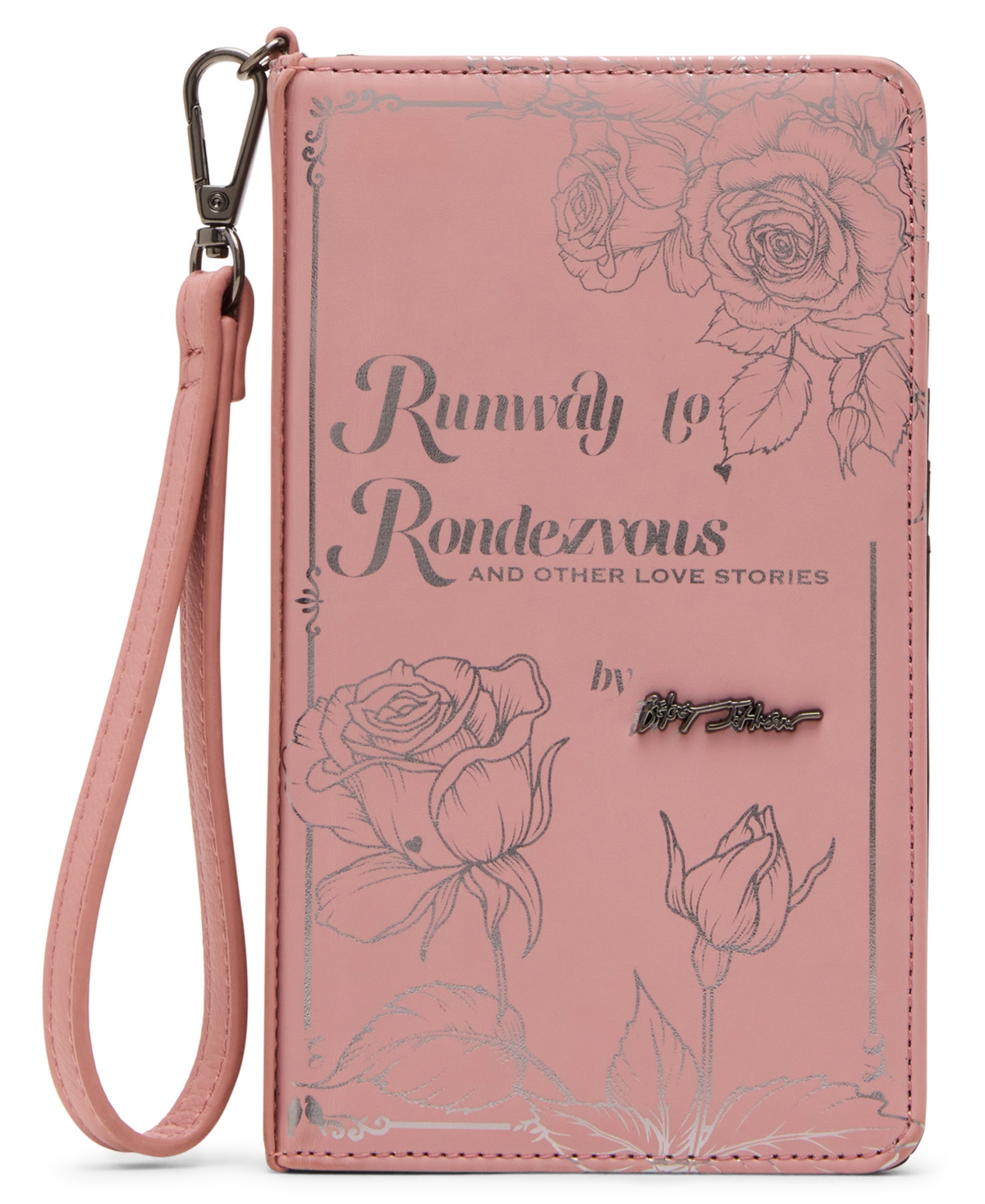 Click here for Betsey Johnson Love Stories Wristlet Bag - Blush prices
