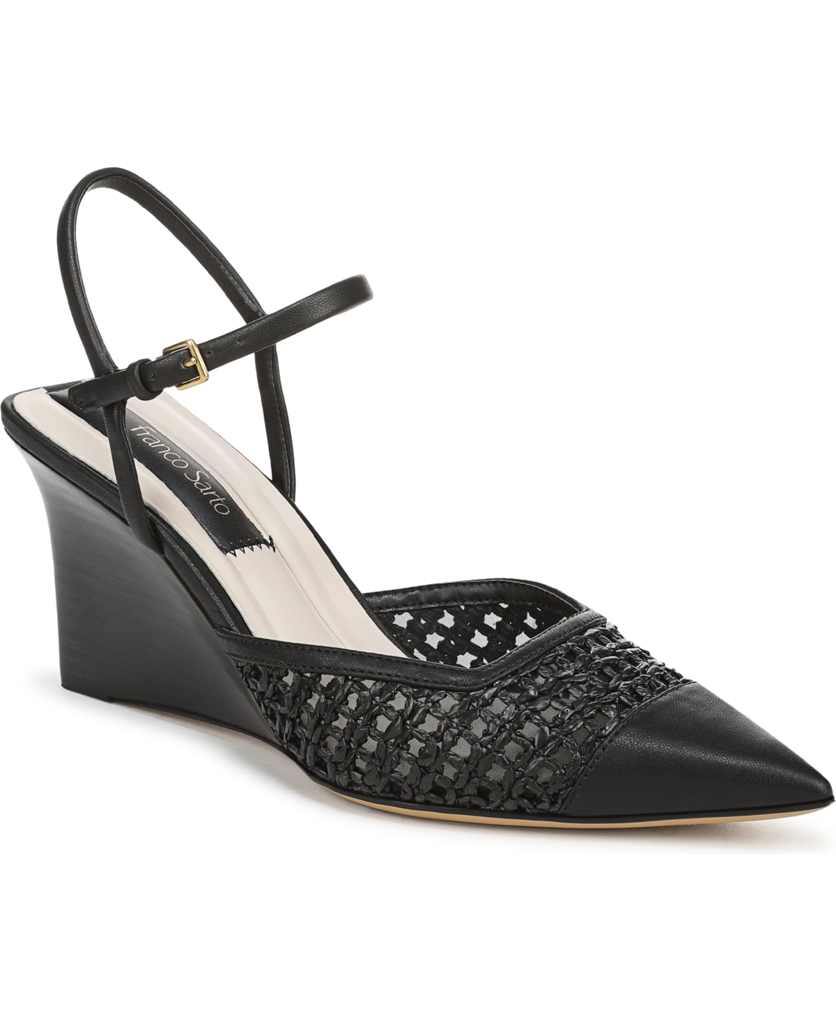 Click here for Franco Sarto Womens Cherie Pointed Toe Strappy Pum... prices