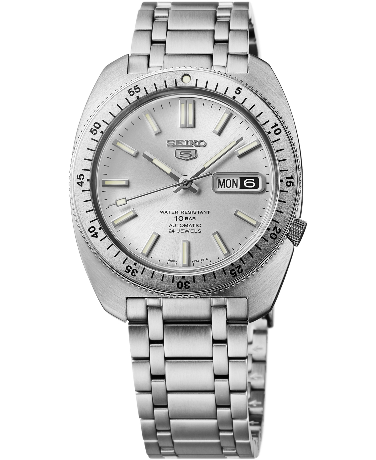 Click here for Seiko Mens 5 Sports Silver Stainless Steel Bracele... prices