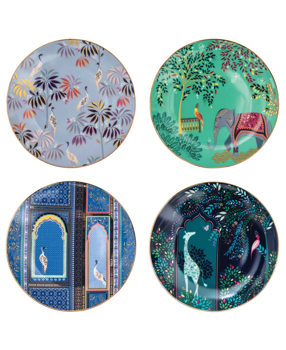 Click here for Portmeirion Sara Miller India Cake Plates  Set of... prices