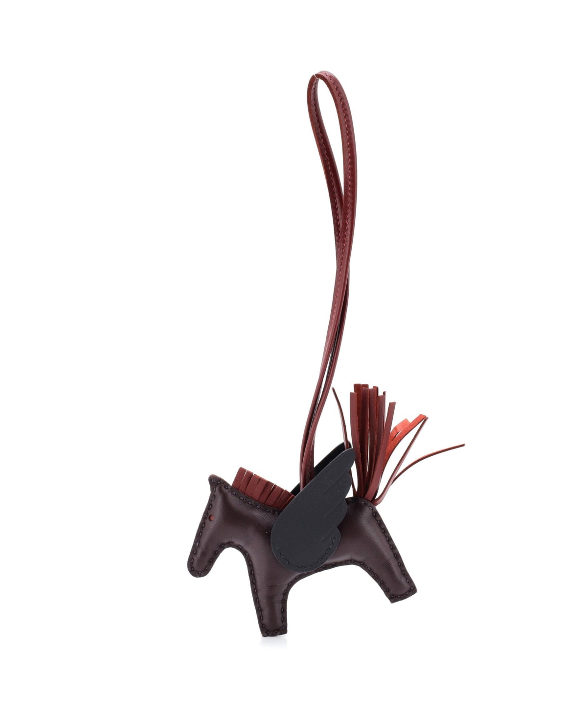 Click here for Pre-Owned HERMES Pm Pegase Rodeo Bag Charm Leather... prices