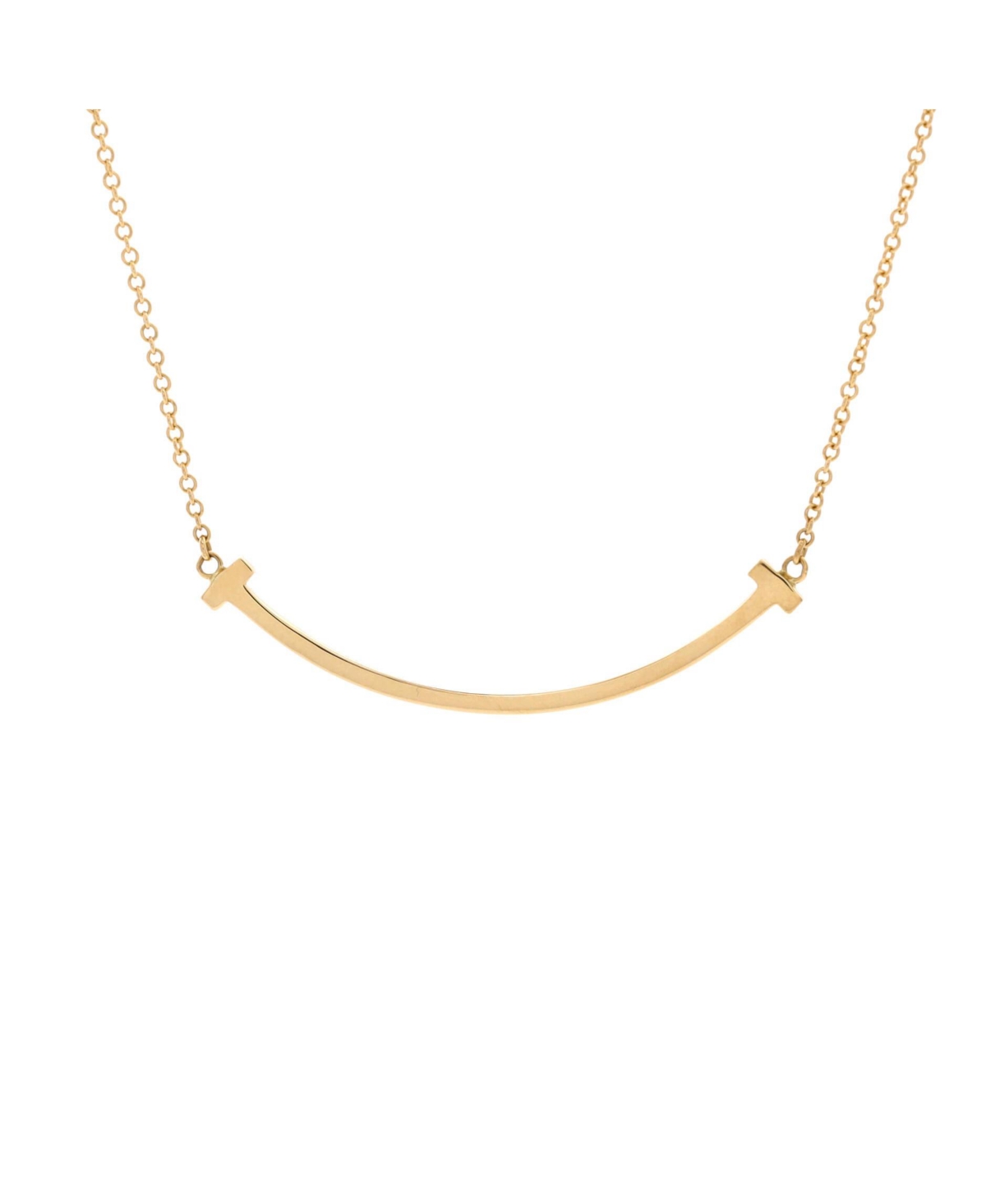 Click here for Pre-Owned Tiffany & Co T Smile Pendant Necklace -... prices