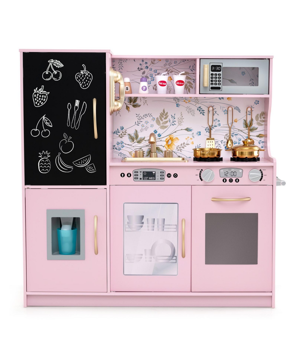 Click here for Skonyon Kids Wooden Pretend Play Kitchen with Blac... prices