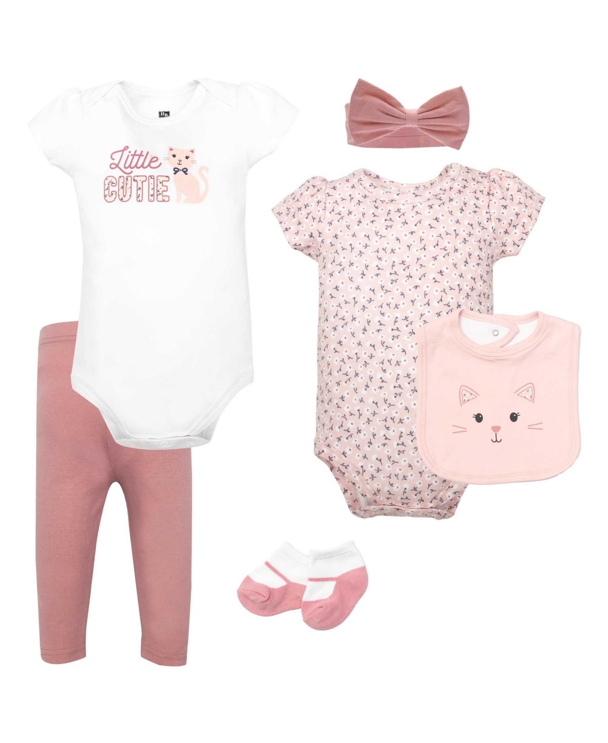 Click here for Hudson Baby Baby Girls Hudson Cotton Layette Set... prices